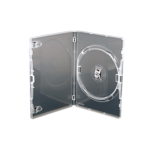 Amaray Licensed Single Clear DVD Case 14mm Spine with Clip for Tray and ...