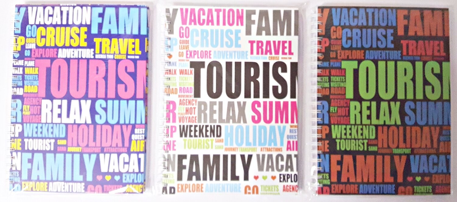 A4 Pink Tourism Notebook