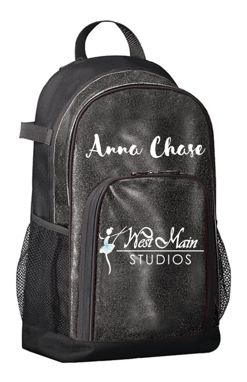 Black Glitter Backpack