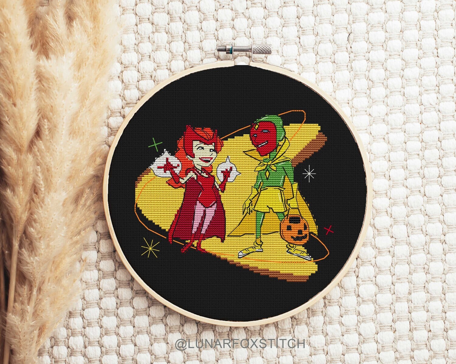 Wanda Vision cross stitch pattern