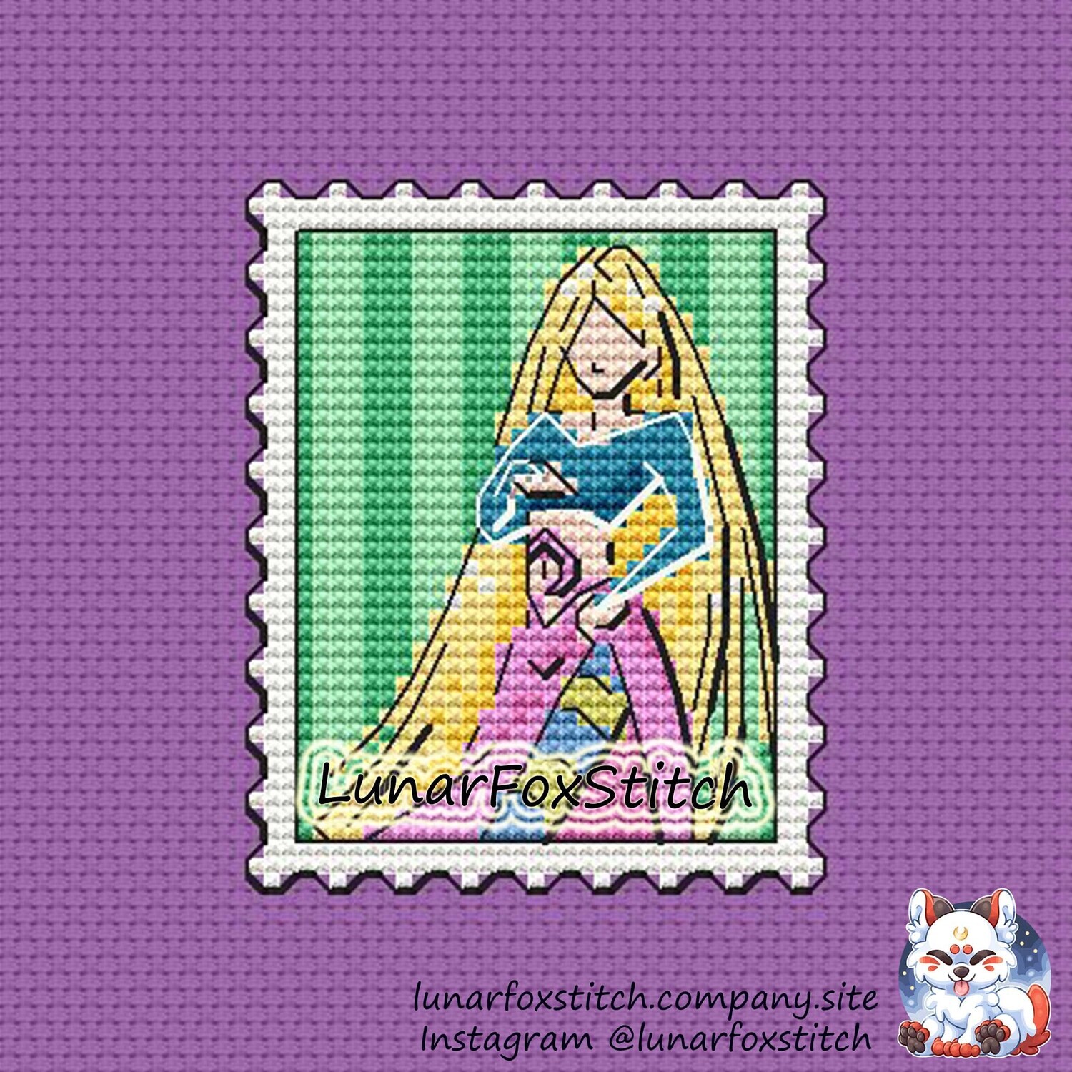 W.I.T.C.H. Cornelia Hale stamp cross stitch pattern