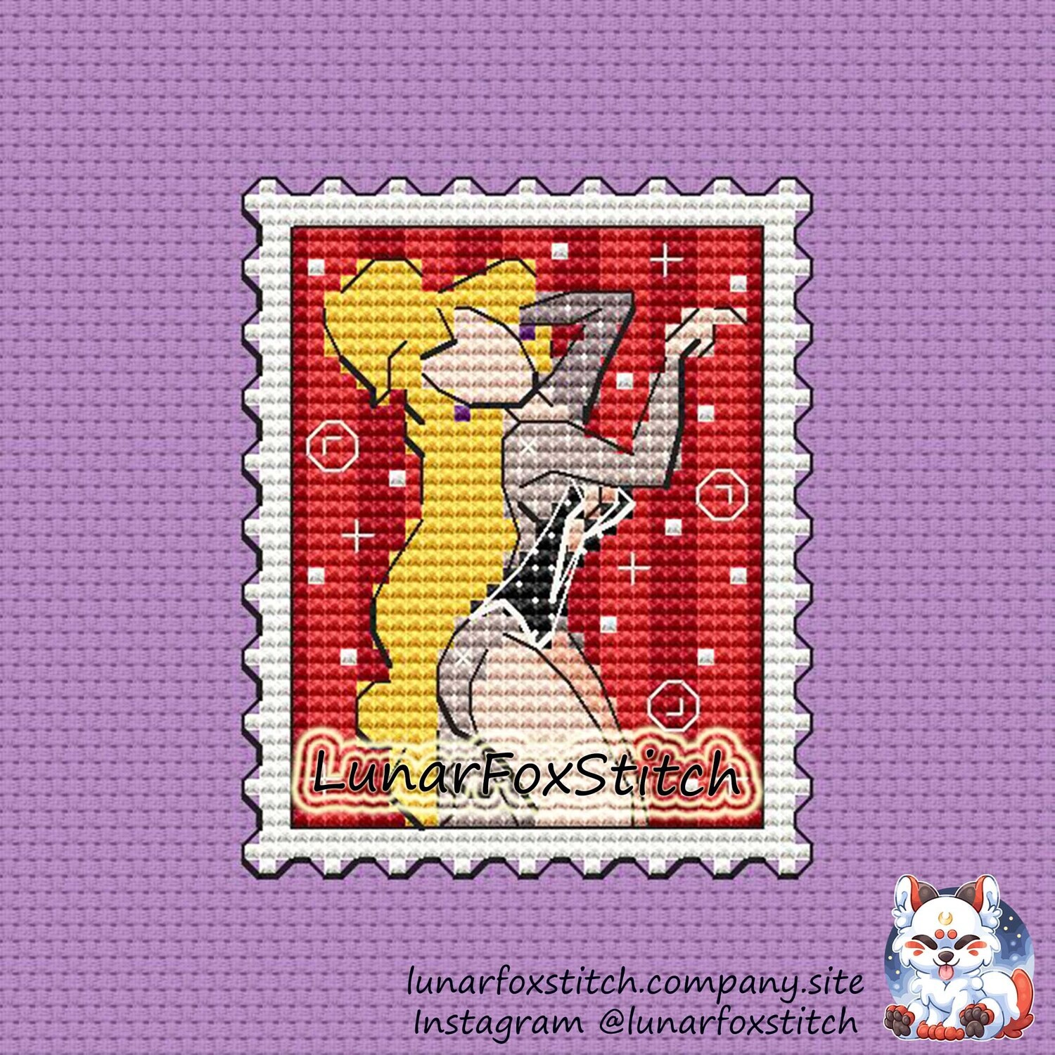 Princess Daphne Dragon's Lair stamp cross stitch pattern