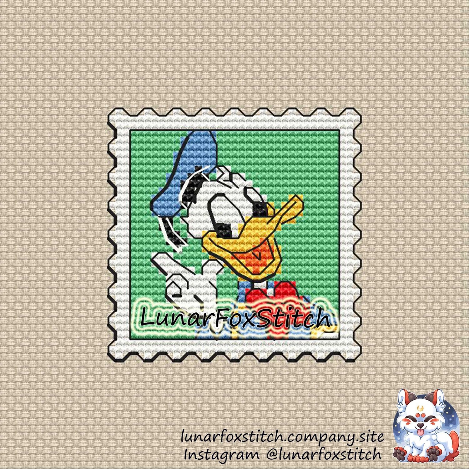 Mini stamp 2 cross stitch pattern