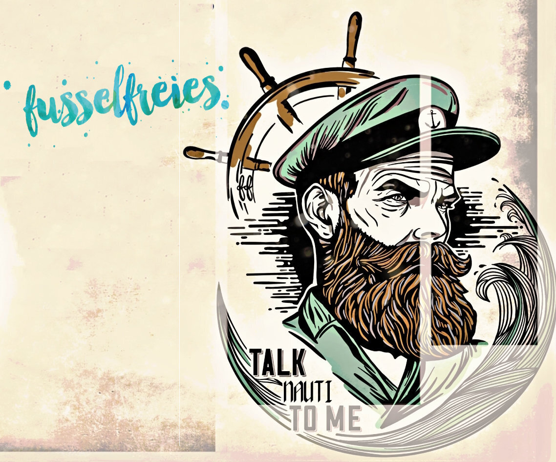 Der Seemann Vol2 - Plotterdatei DXF SVG Sailor Seefahrt Anker Bart Meer ...