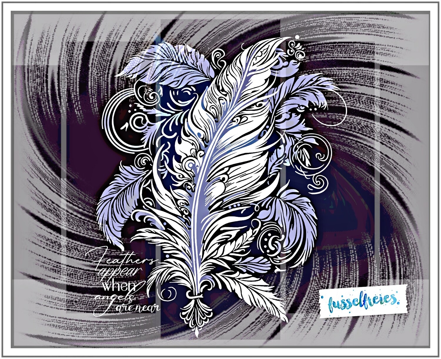 ENGELSFEDER - BOHO FEDER VOL4 - Plotterdatei Plottervorlage DXF SVG von ...