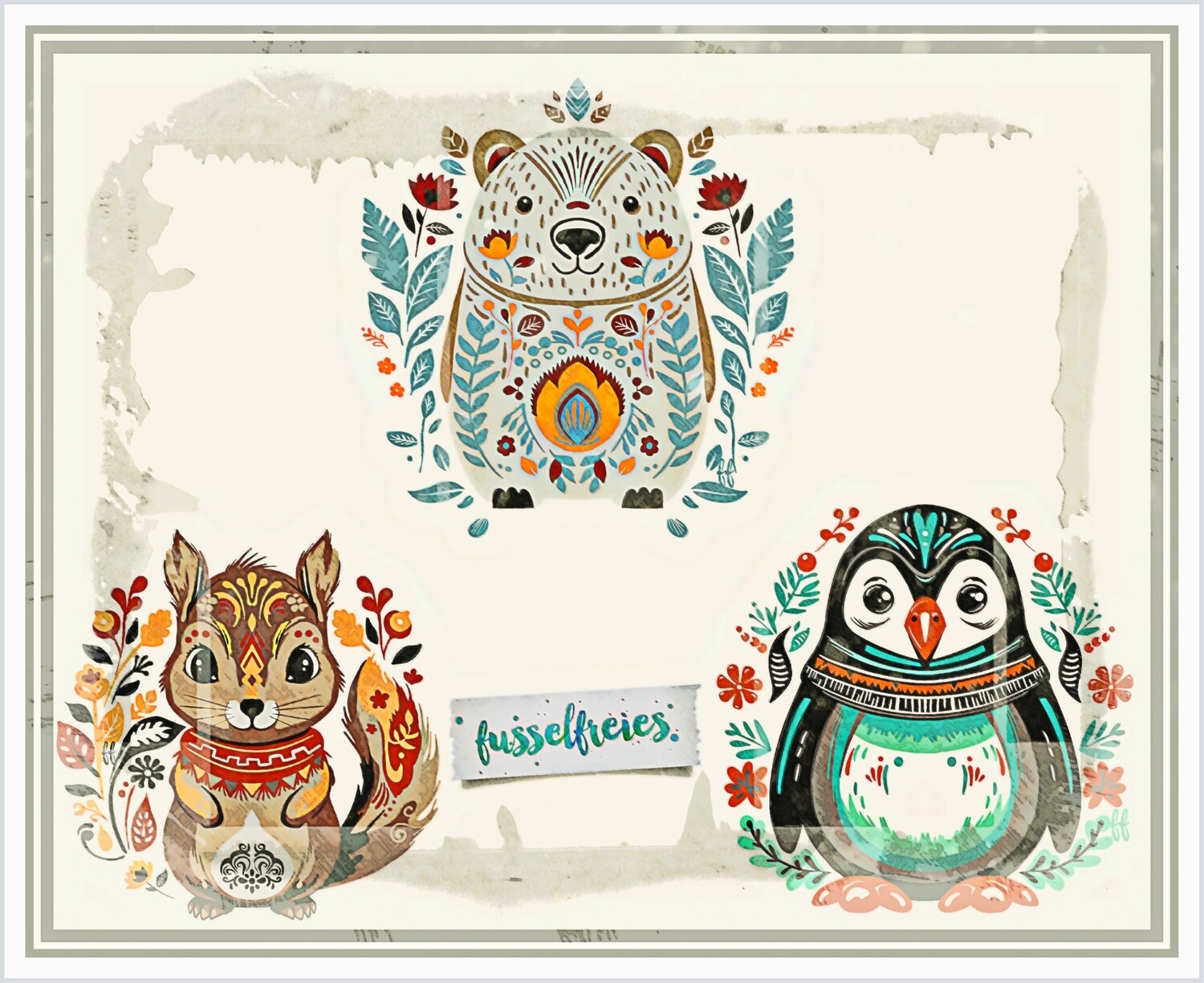 Bohomals Vol2 "Skandinavien" - Plotterdatei Plottervorlage DXF SVG Boho Eisbär, Boho ...