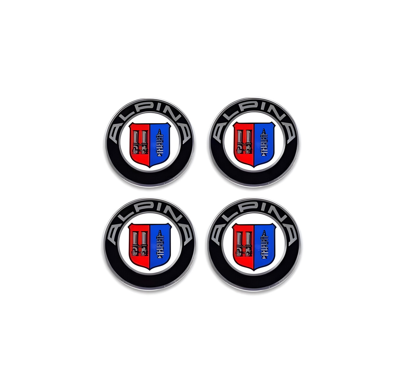50.8mm Alpina Style Center Cap Emblem Set