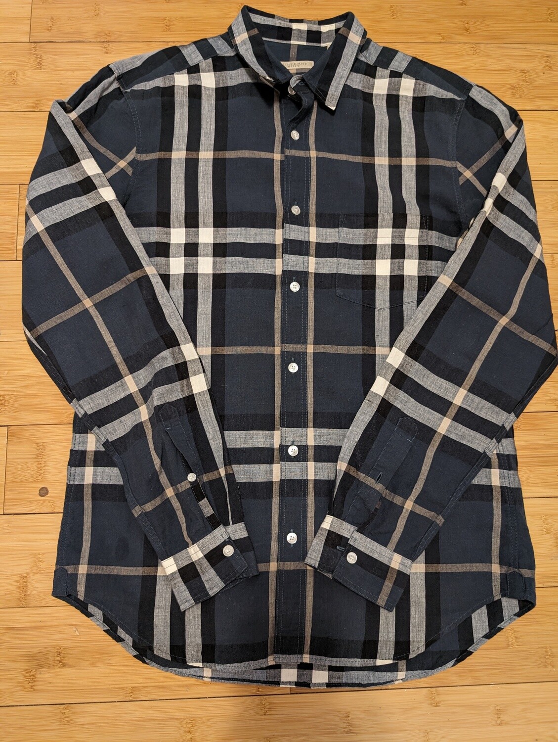 Burberry Brit Green Block Pattern Shirt