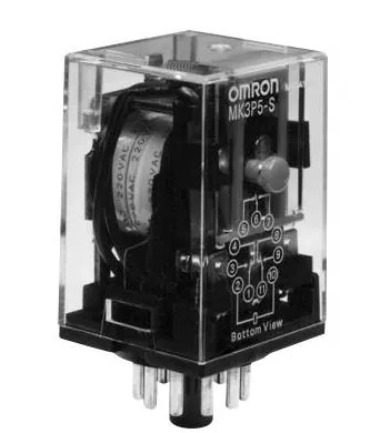 MK3P5-1-220VAC-L, Wertek, Relevador de 11 pines, 3p, 2t, 10a, con led ...