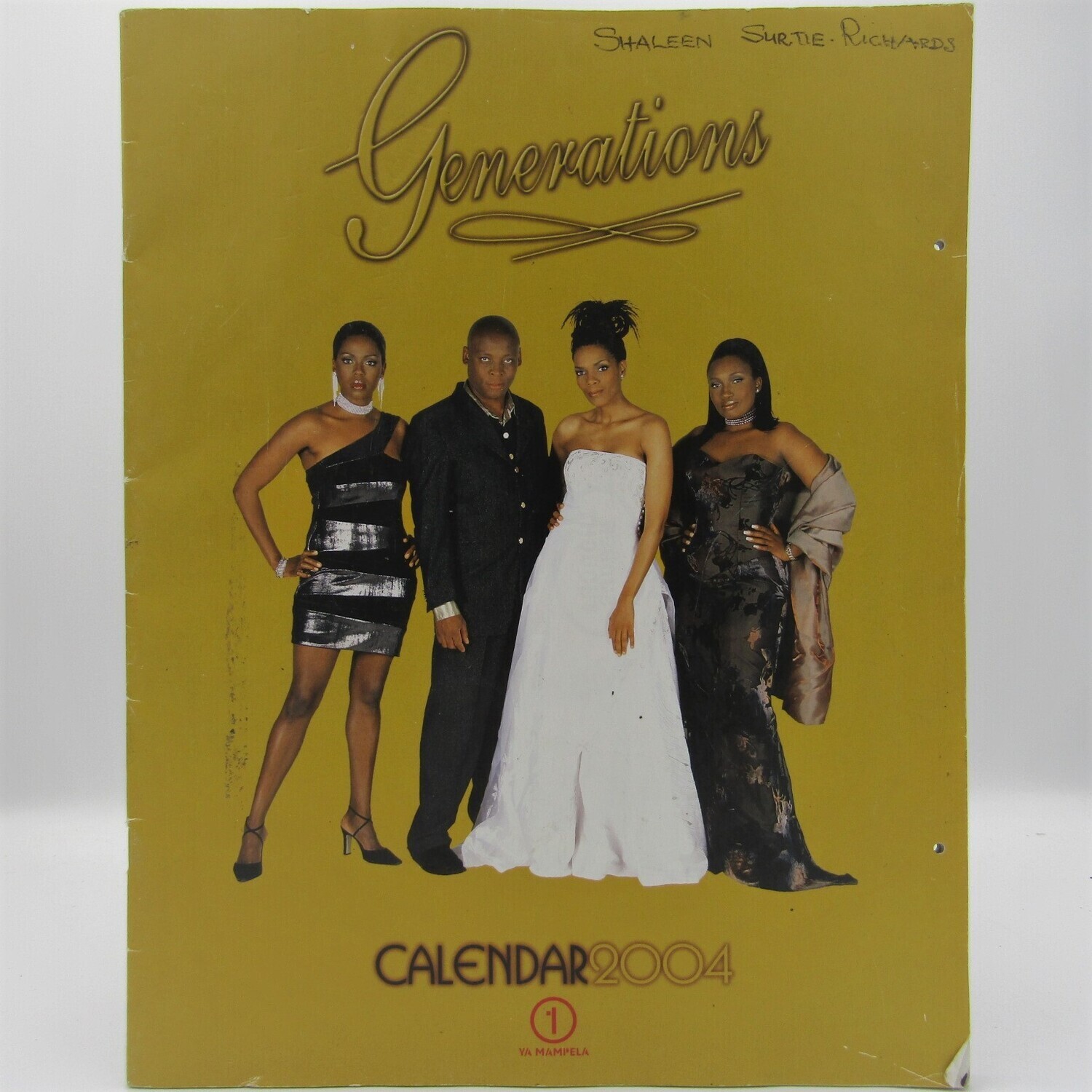 2004 Generations calendar signed by the actors next to their photos ...