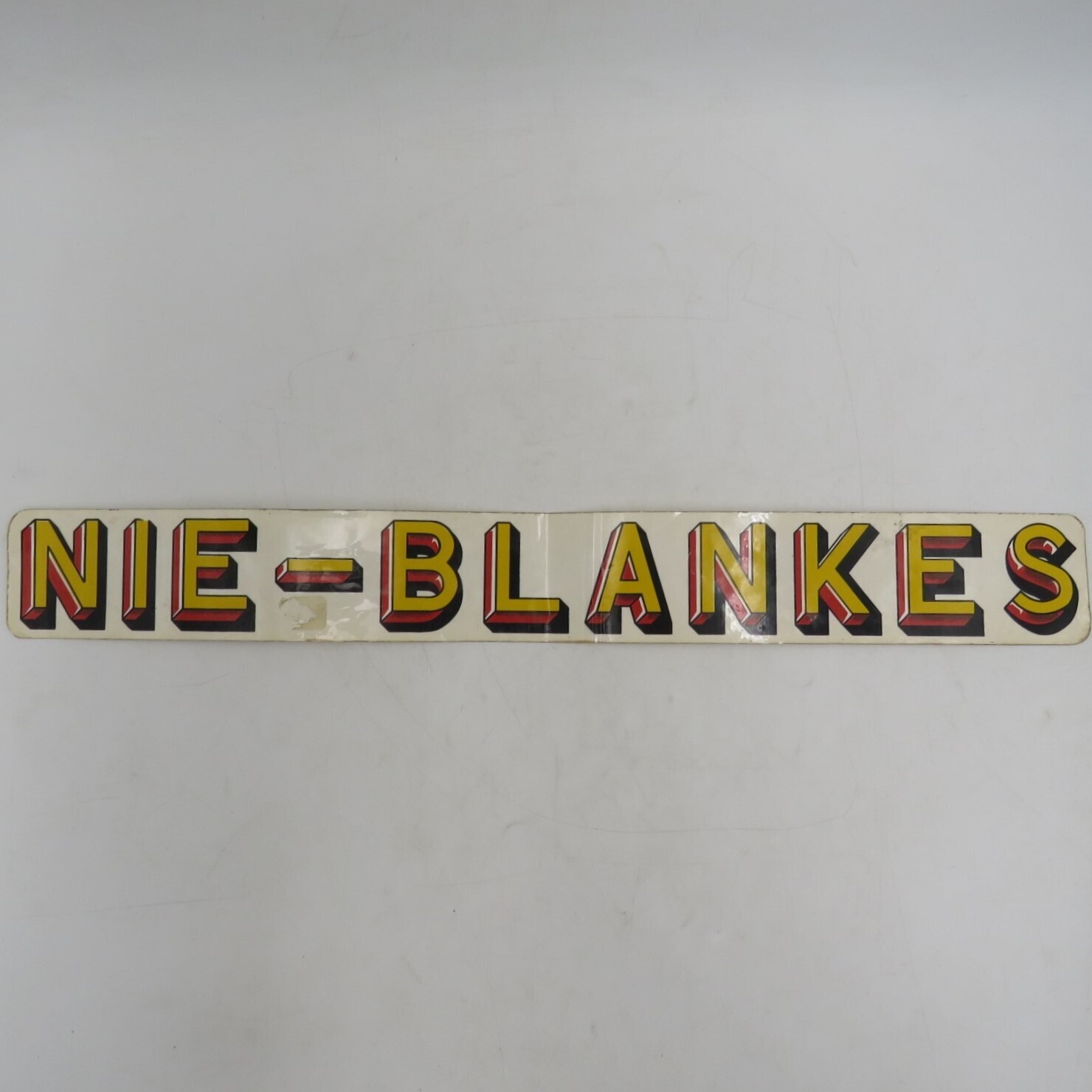 Original Vintage Apartheid Nie-Blankes vinyl sticker