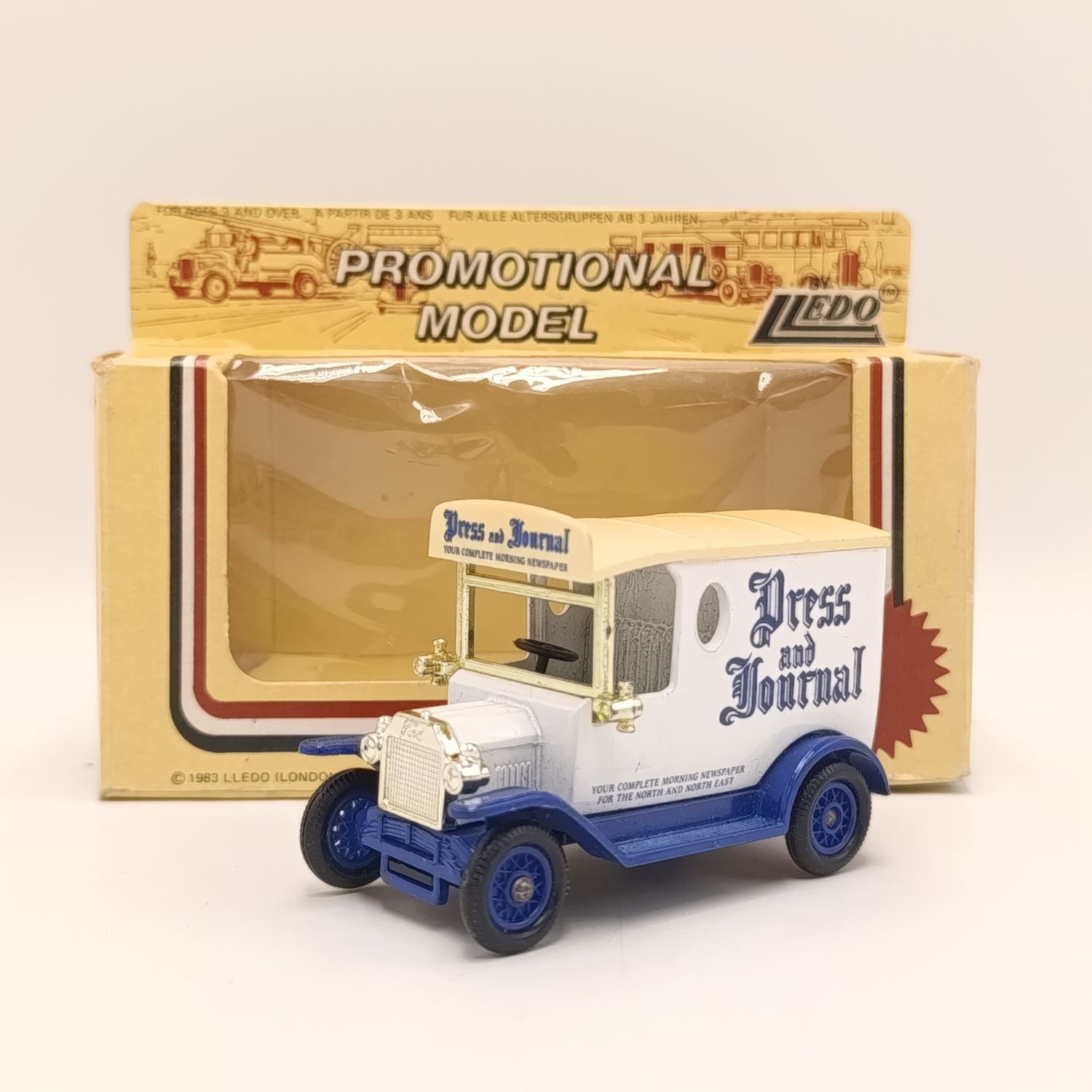 Lledo Ford Model T Press and Journal delivering van in box
