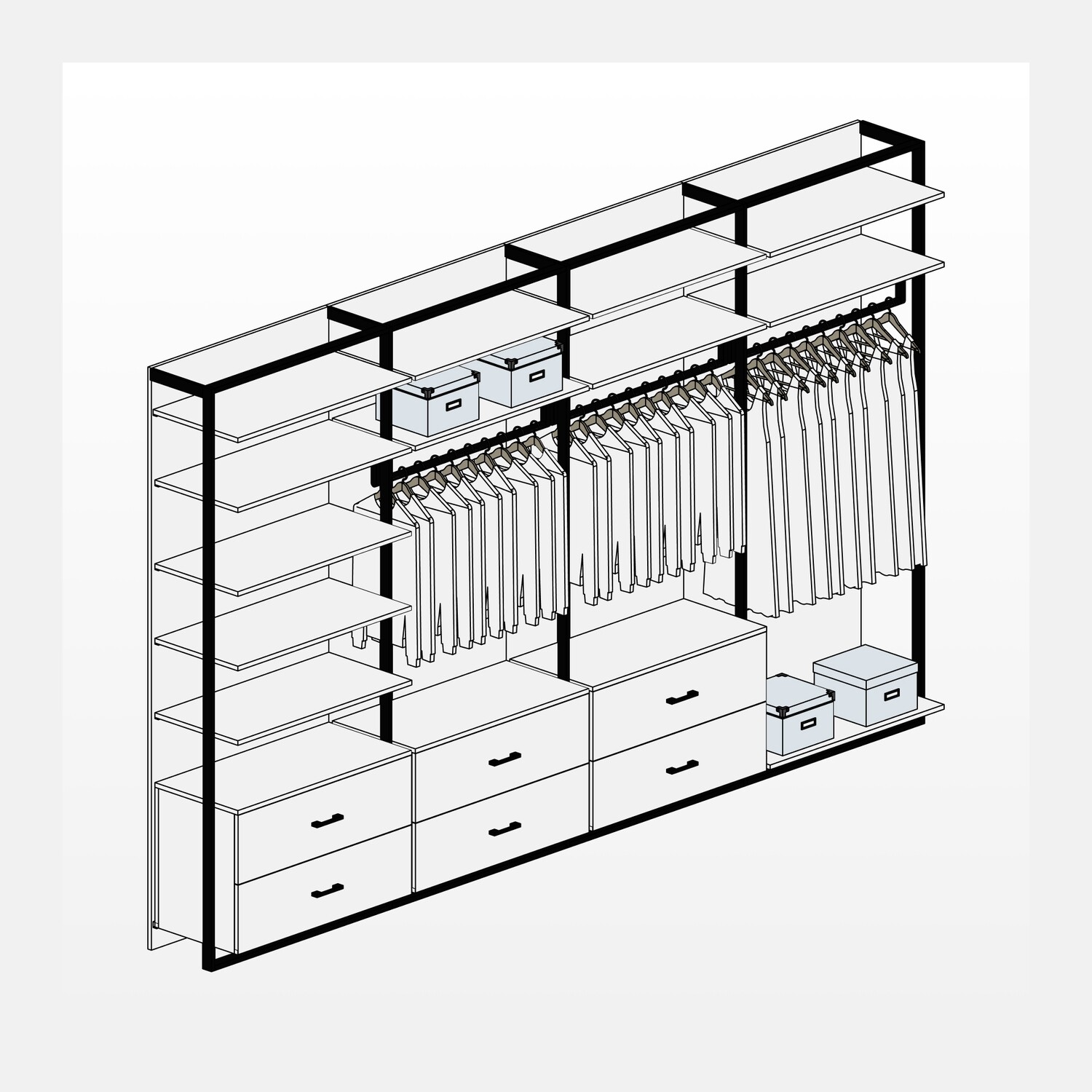 Wardrobe Revit Families