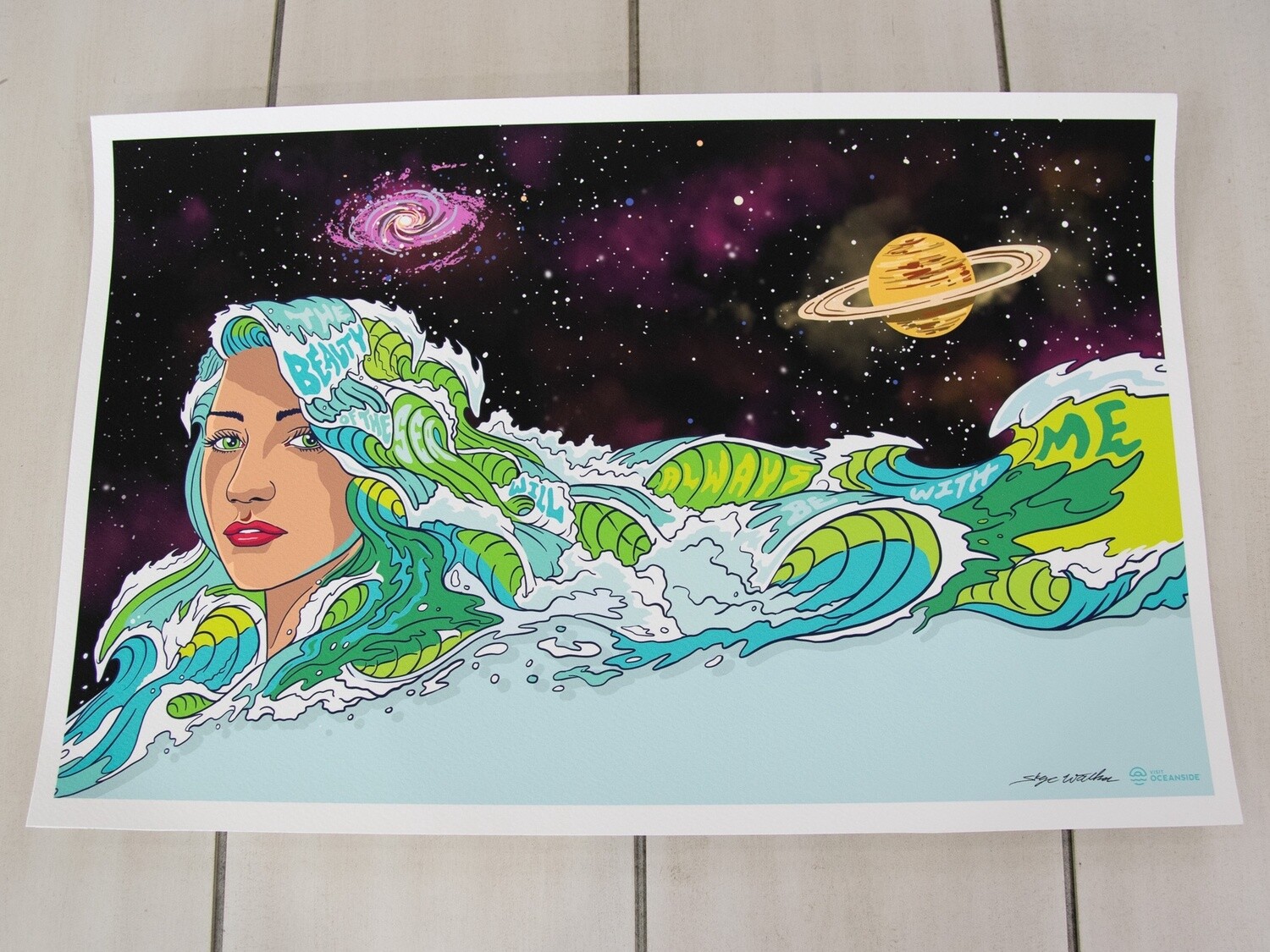 Skye Walker Collection "The Beauty of the Sea" Mural Signed Print ...