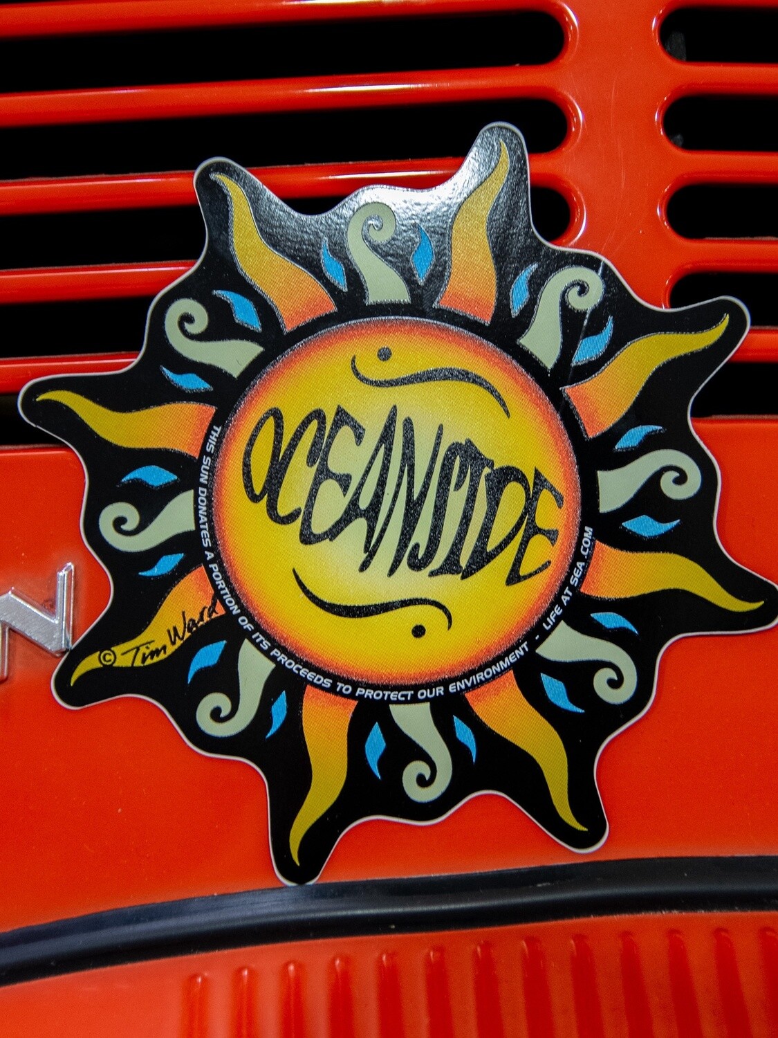 Life at Sea " Oceanside Sun Sticker" Large - Store - Visit Oceanside