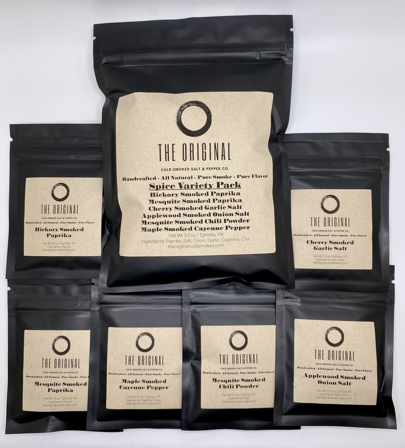 Spice Variety Pack by The Original Cold Smoked Salt and Pepper