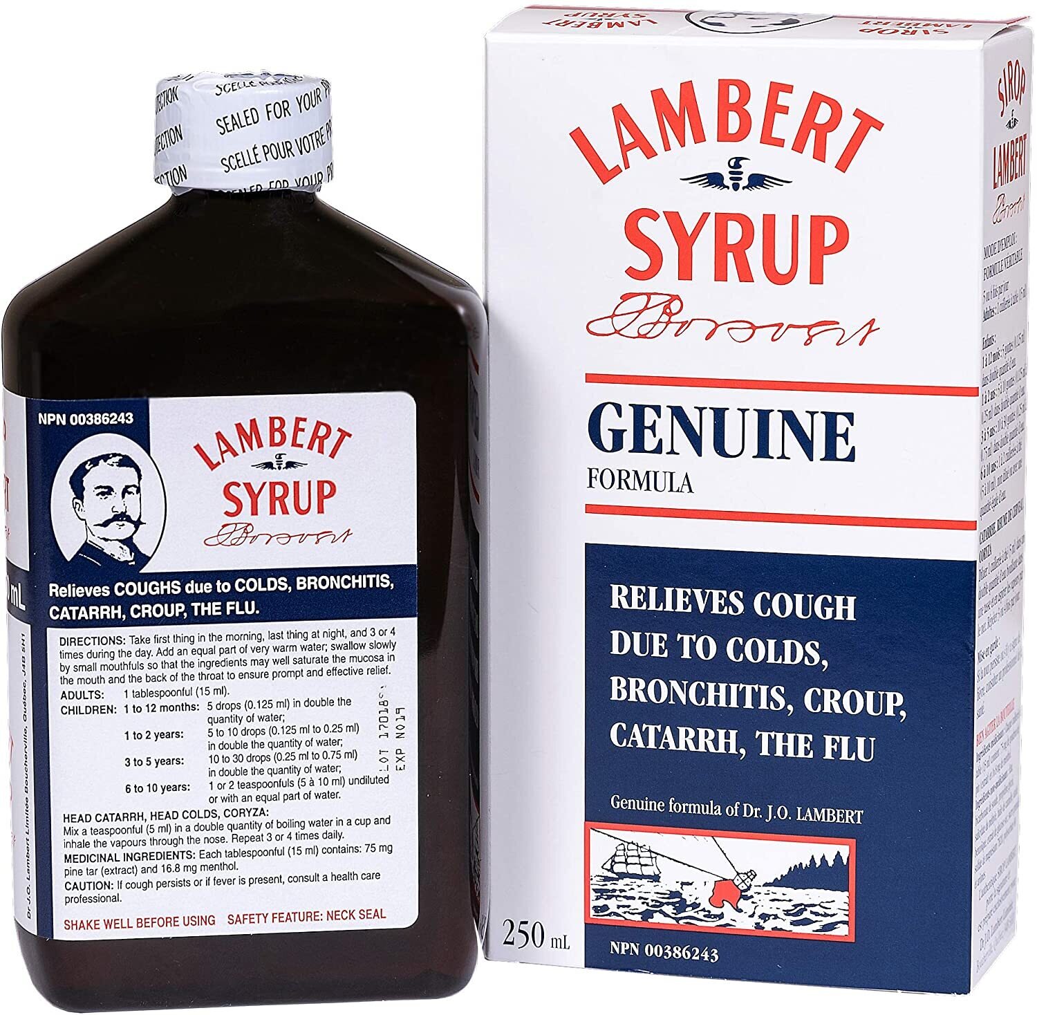 Lambert Cough Syrup 250ml - - Yurek Pharmacy, Home Healthcare and Mobility
