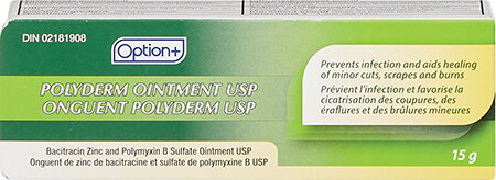 Option+Antibiotic Polyderm Ointment 15G - - Yurek Pharmacy, Home ...