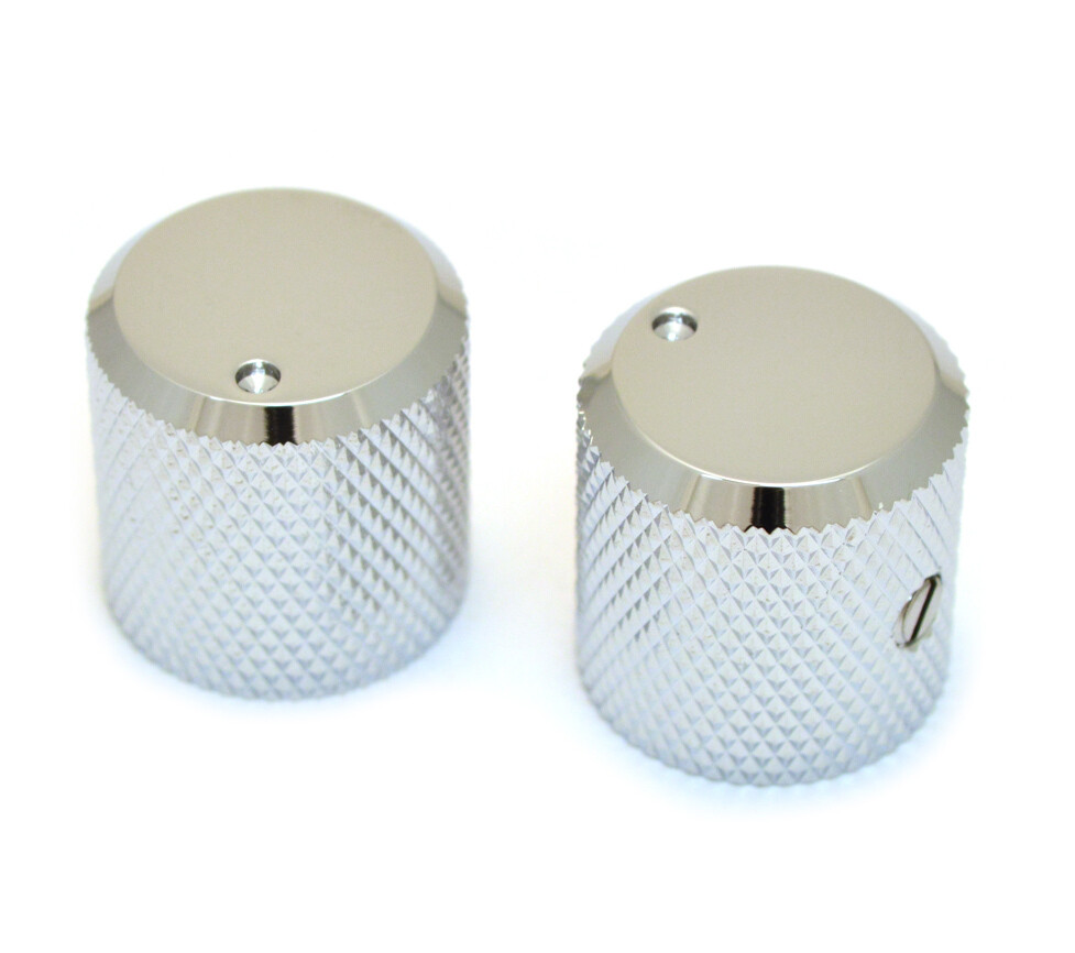 Gotoh Metal Flat Top Knobs with Indicator Chrome