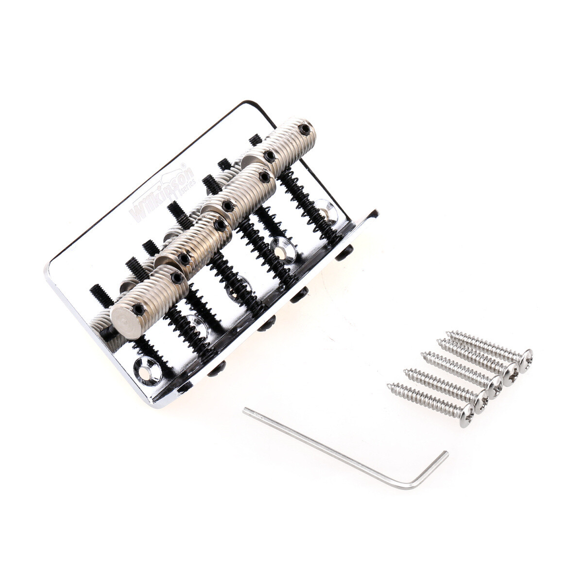 Wilkinson 57mm(2-1/4 inch) String Spacing 4-String Fixed Bass Bridge ...