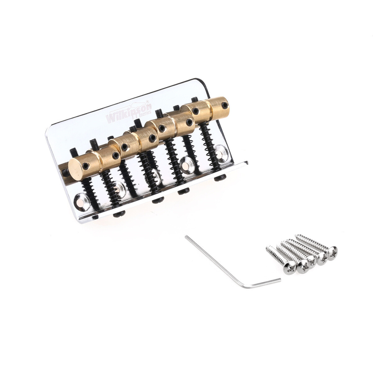 Wilkinson 57mm(2-1/4 inch) String Spacing 4-String Fixed Bass Bridge ...