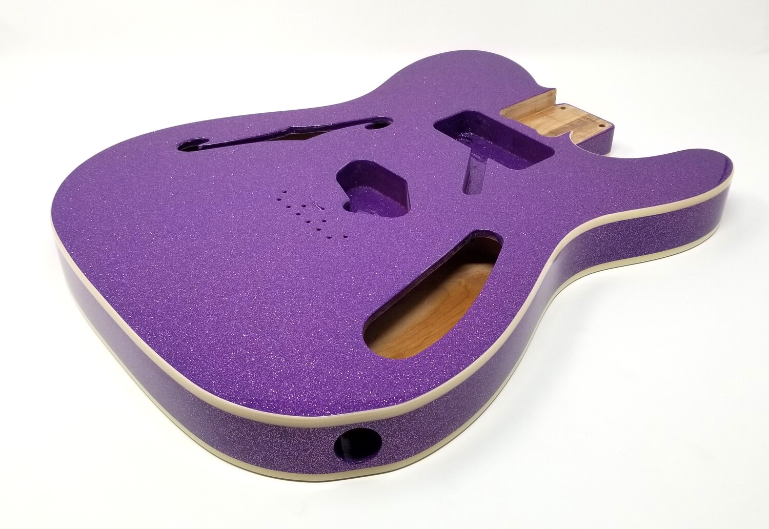 69 Telecaster Thinline Double Bound Alder Purple Sparkle Semi-Hollow