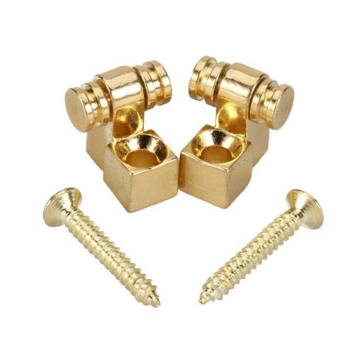 Brio Set of 2 Gold Roller String Retainer Trees Guitar Parts