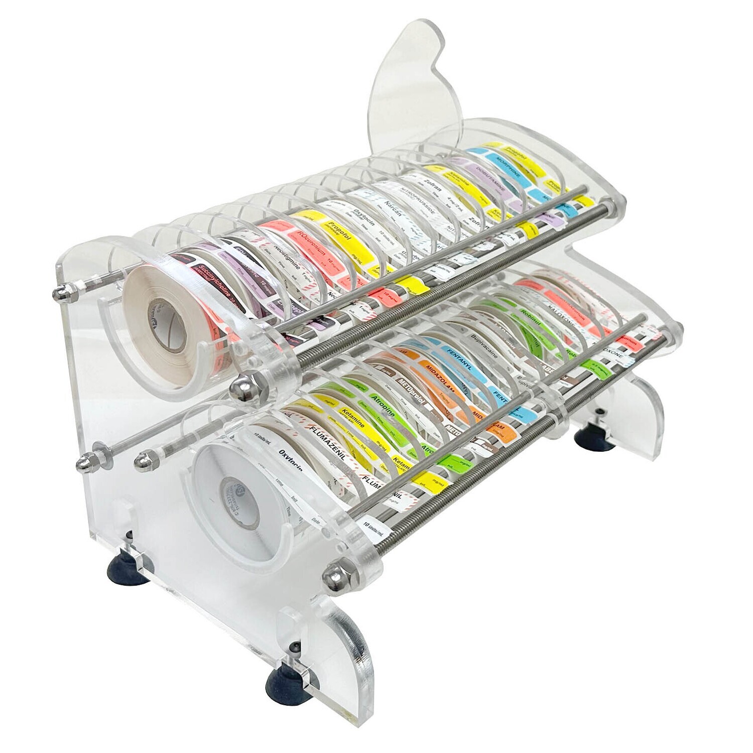 Double-Tier Anesthesia Label Dispenser (Holds 26 Rolls) - Store - FSI Label