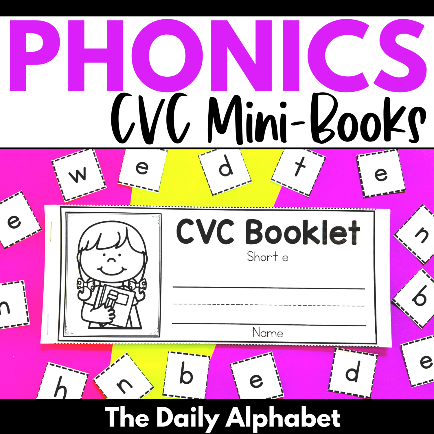 Phonics CVC Word Mini Books | Short Vowel Practice