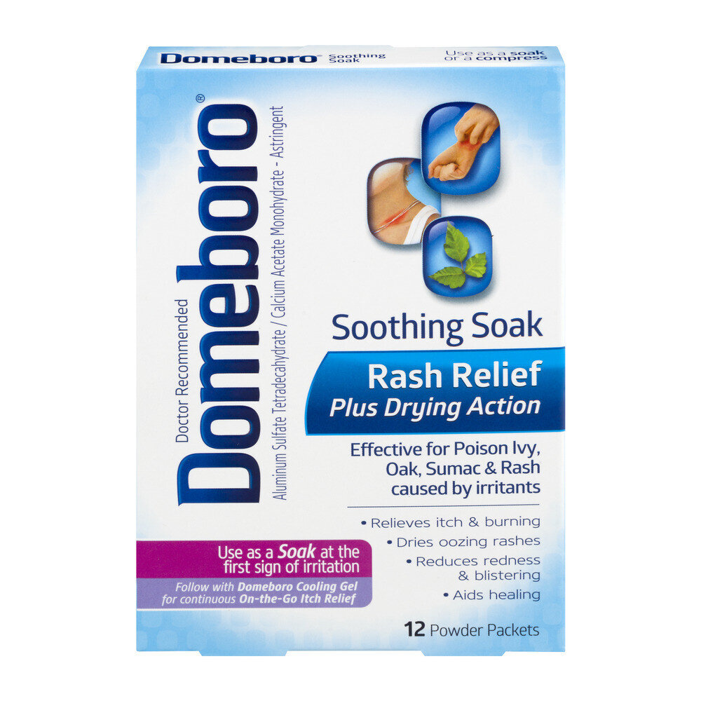 Domeboro Calming and Soothing Medicated Soak Rash Relief for Poison Ivy ...