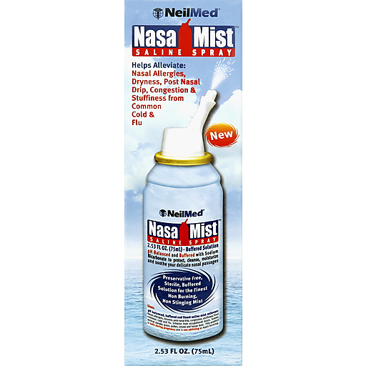 NeilMed Nasa Mist Saline Spray Sterile Sinus Allergy Cold 2.7 oz