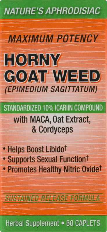 Horny Goat Weed Maximum Potency Herbal Supplement Tablets 60ct