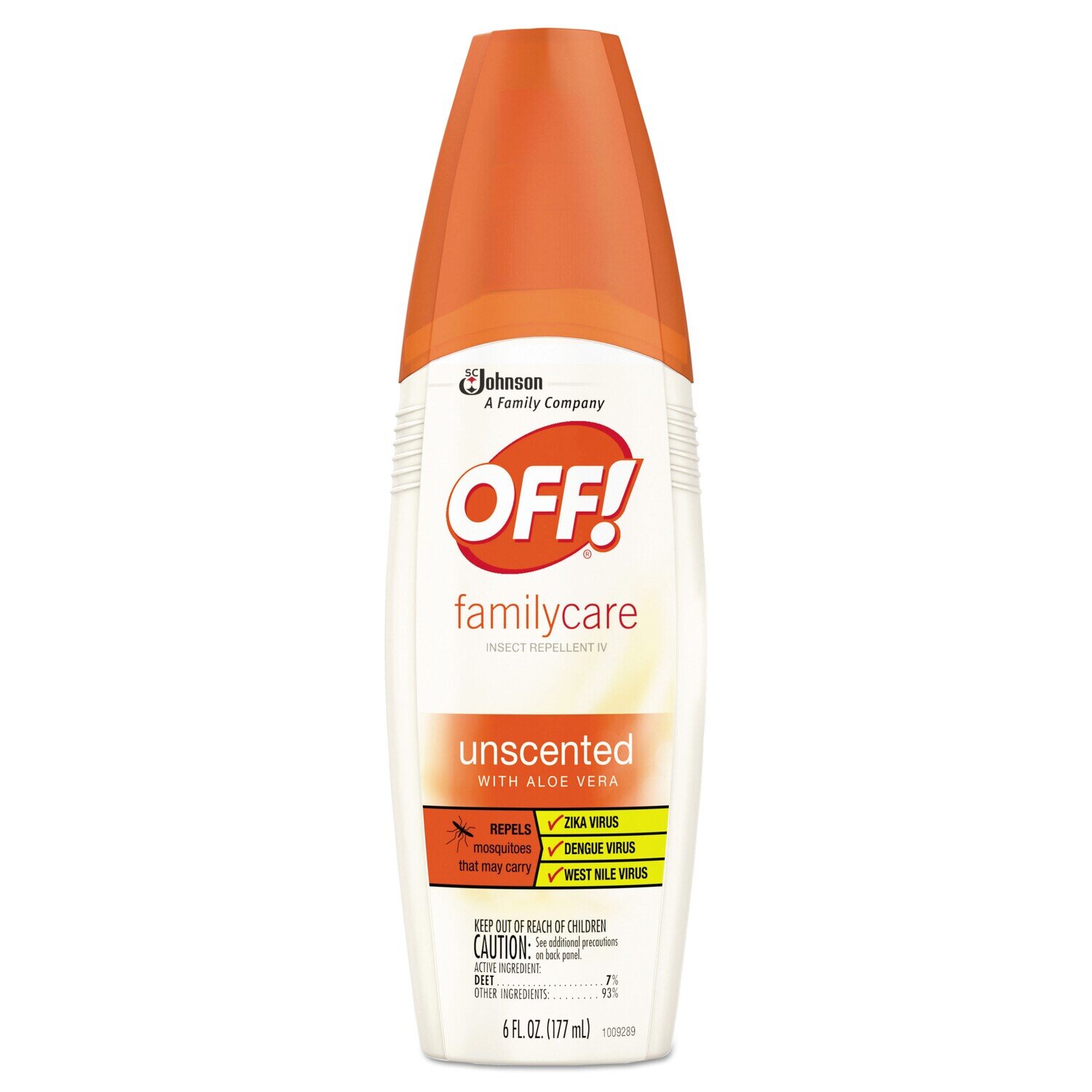 Off! Family Care Insect Repellent IV Unscented with Aloe Vera 6 fl oz