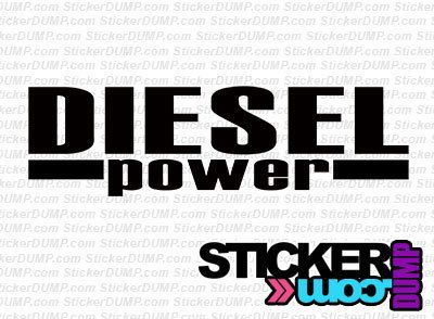 Diesel Power – StickerDUMP – by Black Fish Graphics