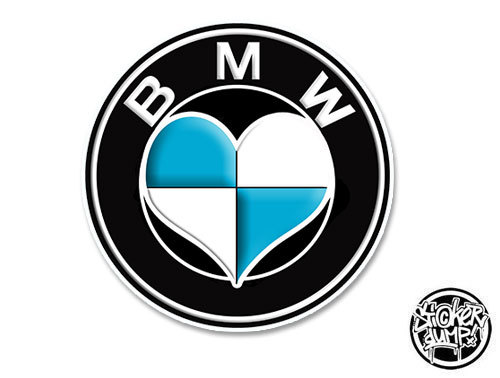 BMW Heart Logo – StickerDUMP – by Black Fish Graphics