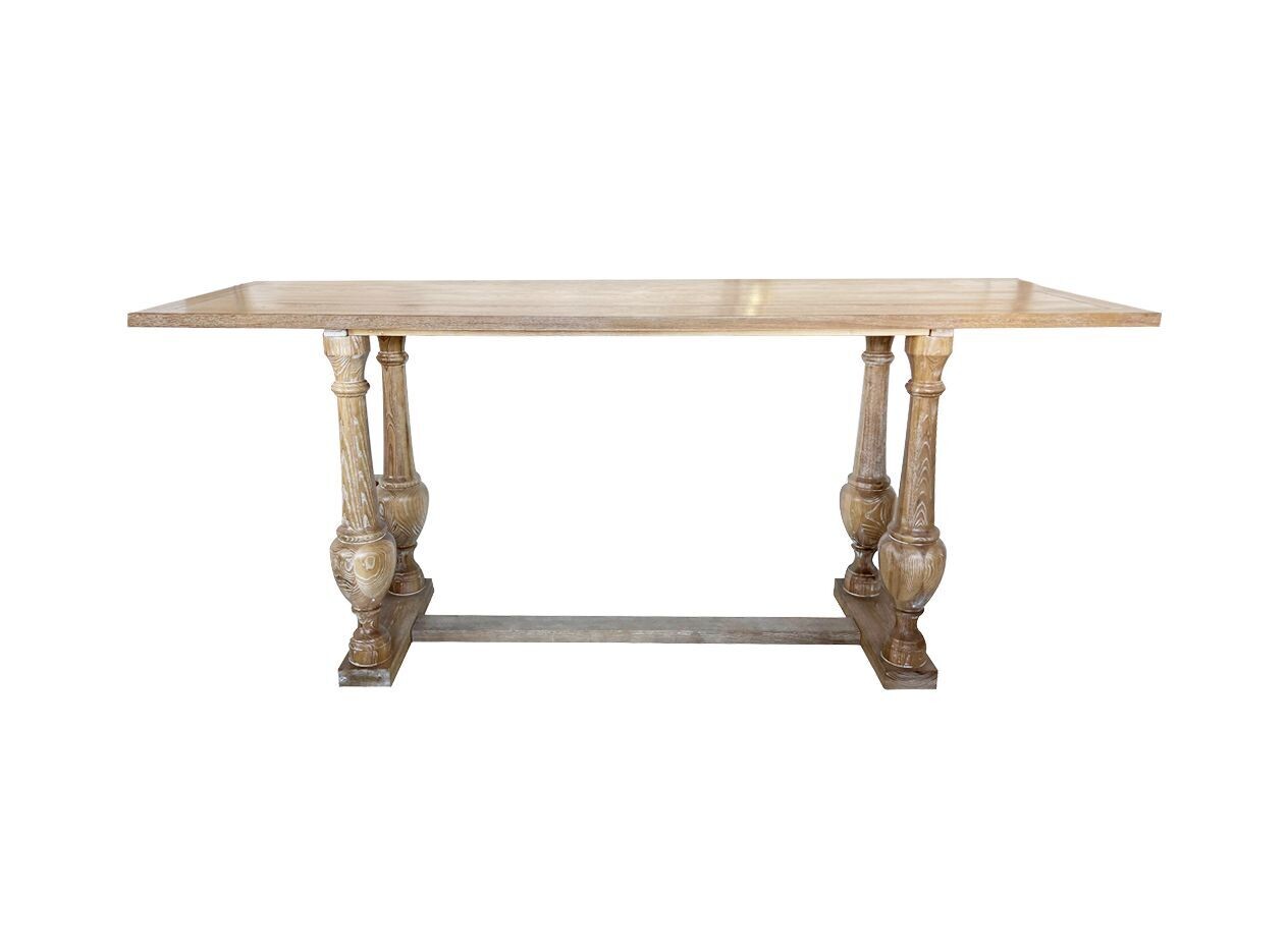 2x8 Rustic White Wash Comunnal Table