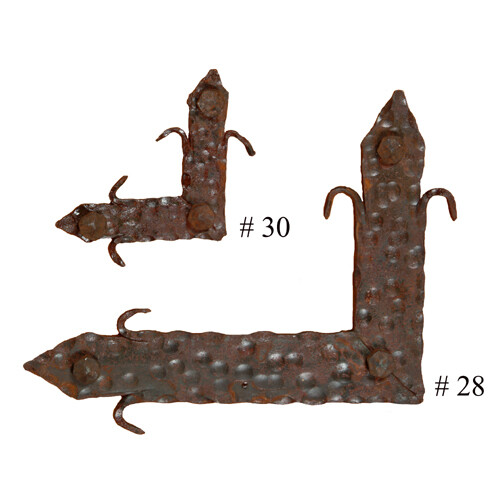 Iron Squares-Rustic Iron Hammered Hardware