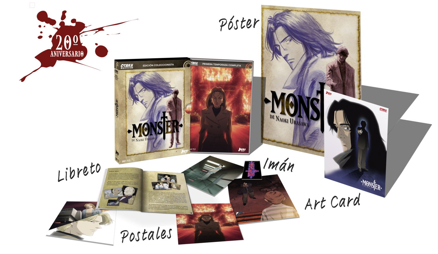 MONSTER DE NAOKI URASAWA. 20 ANIVERSARIO. PRIMERA PARTE ( 1-15 eps) . PREVENTA GOLD. PRECIO ...