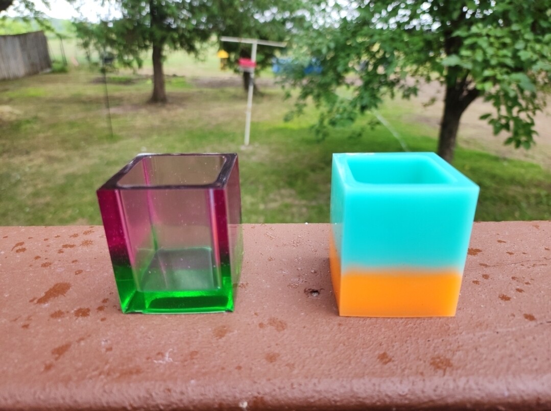 Small Ombre Epoxy Container
