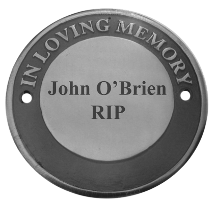 Engraved "In Loving Memory" Cast Memorial Disc