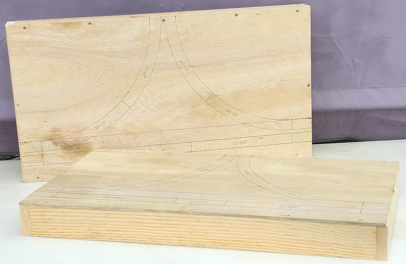 T-TRAK JUNCTION MODULE, Fully Assembled, 1/4" Plywood Top