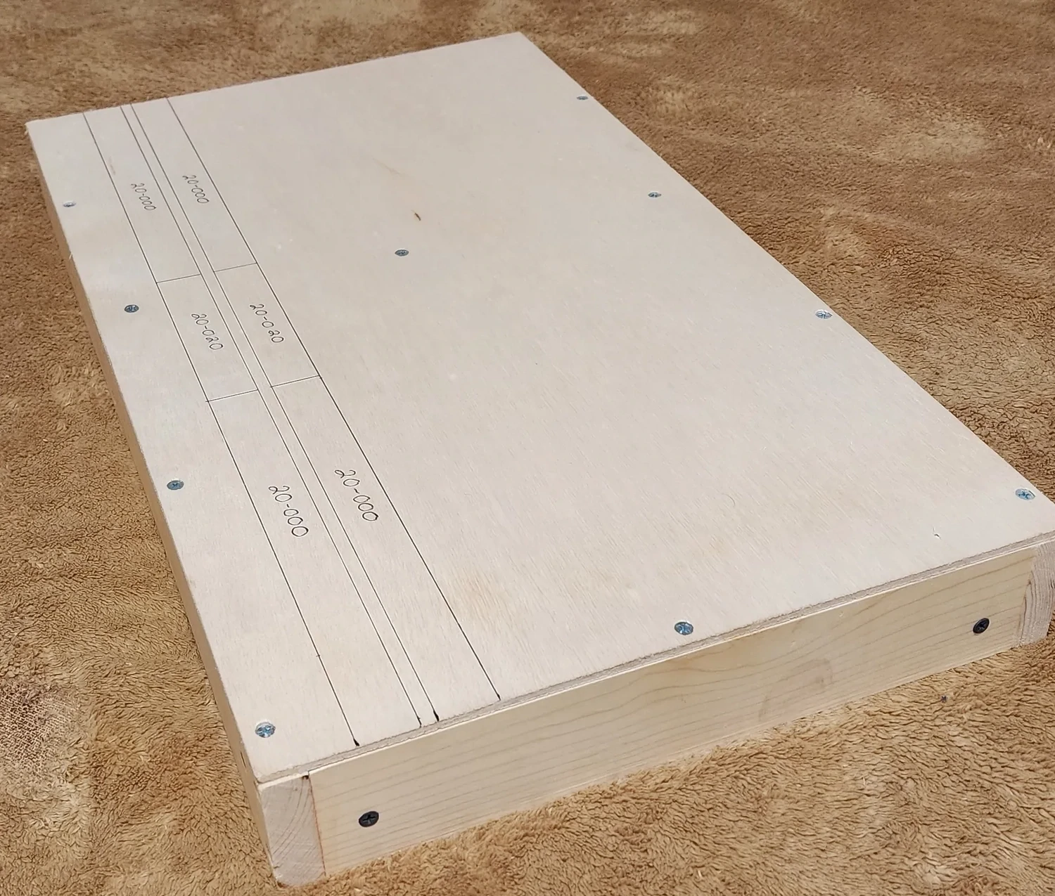 T-TRAK DOUBLE MODULE, Fully Assembled, 1/4" Plywood Top