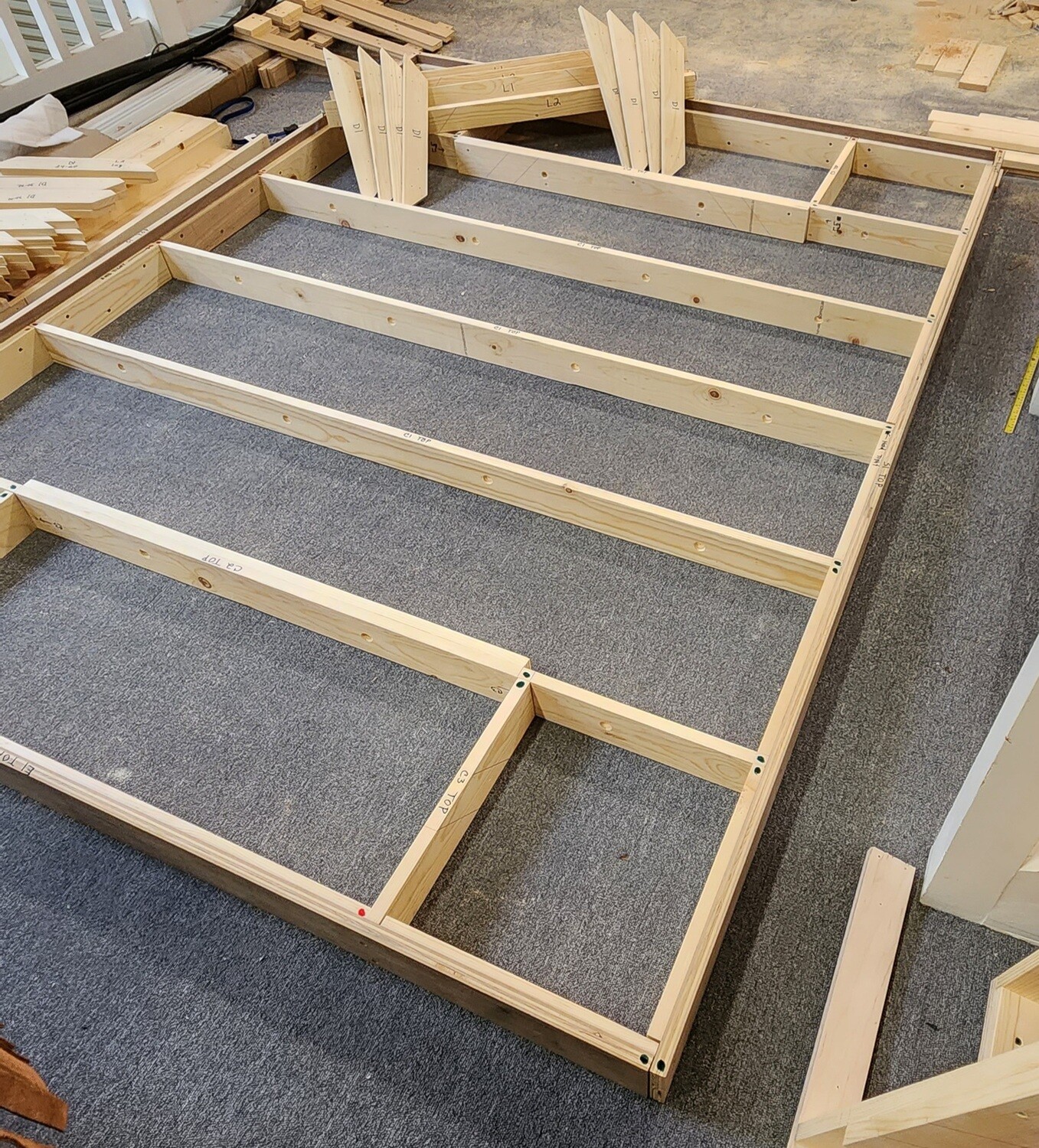 72" Wide by 96" Long Complete Starter Table Benchwork Kit