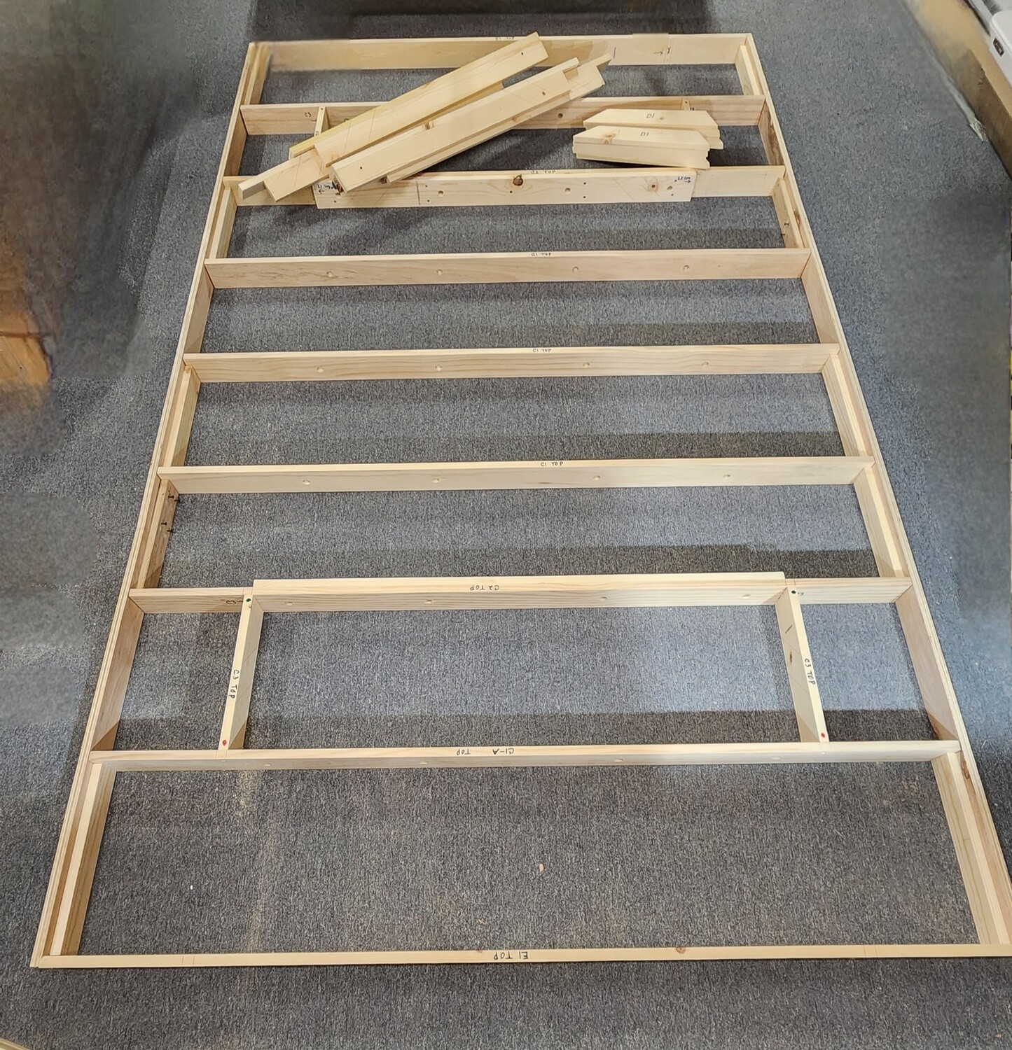 72" Wide by 120" Long Complete Starter Table Benchwork Kit