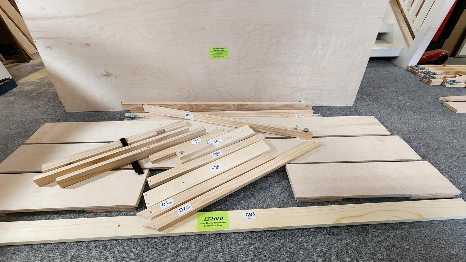 18"X48" 'Mini-Mo' EZ-FOLD Flush Top Free-Mo Module Kit