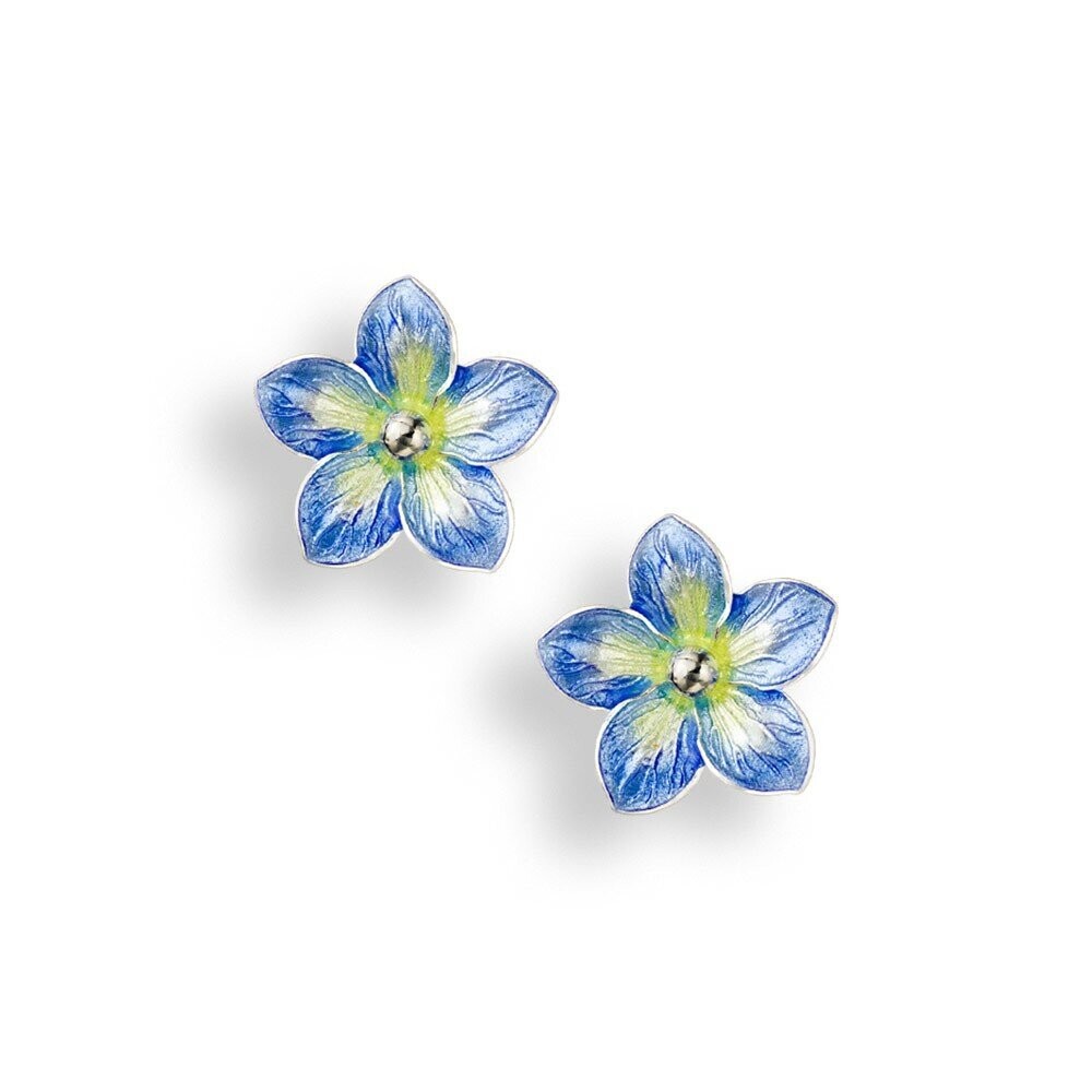 ENAMEL FORGET-ME-NOT EARRINGS