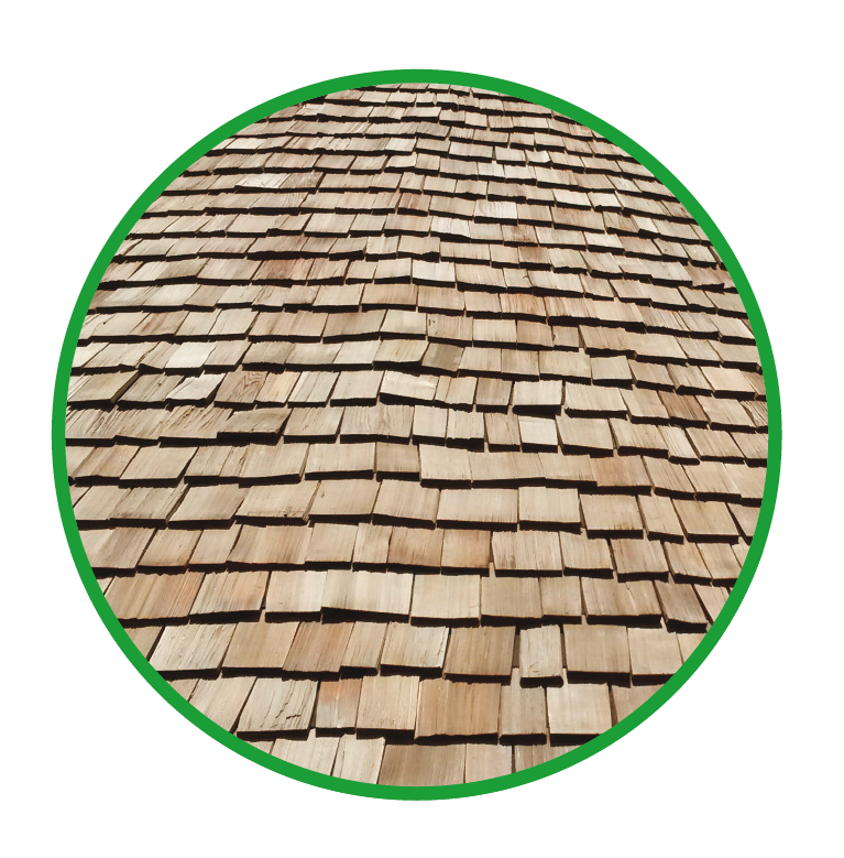 Shakes western red cedar