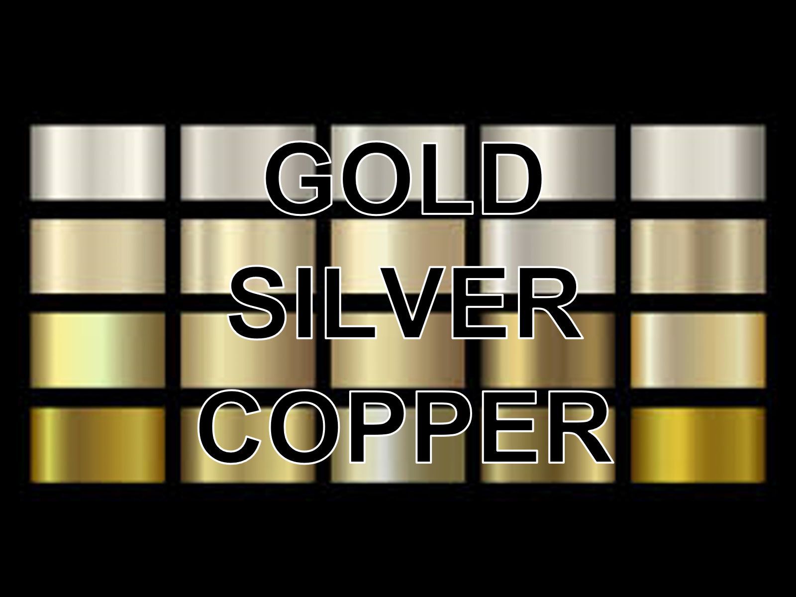 Gold, Silver, Copper