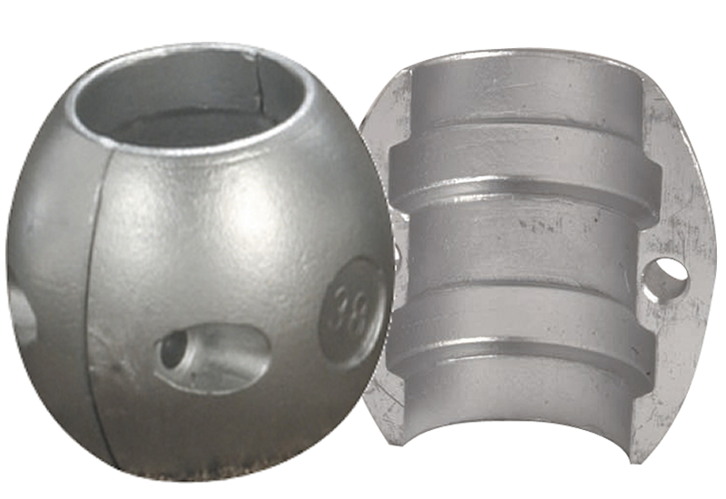 Tecnoseal 1-1/4" (31.8mm) Zinc Split Egg Shaft Anode (ASZ1366)
