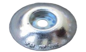 UK Anodes Zinc Round Domed Anode 0.7 Kg, 65 x 20mm